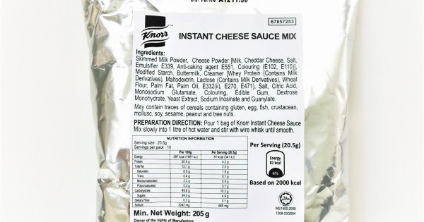 KNORR INSTANT CHEESE SAUCE MIX